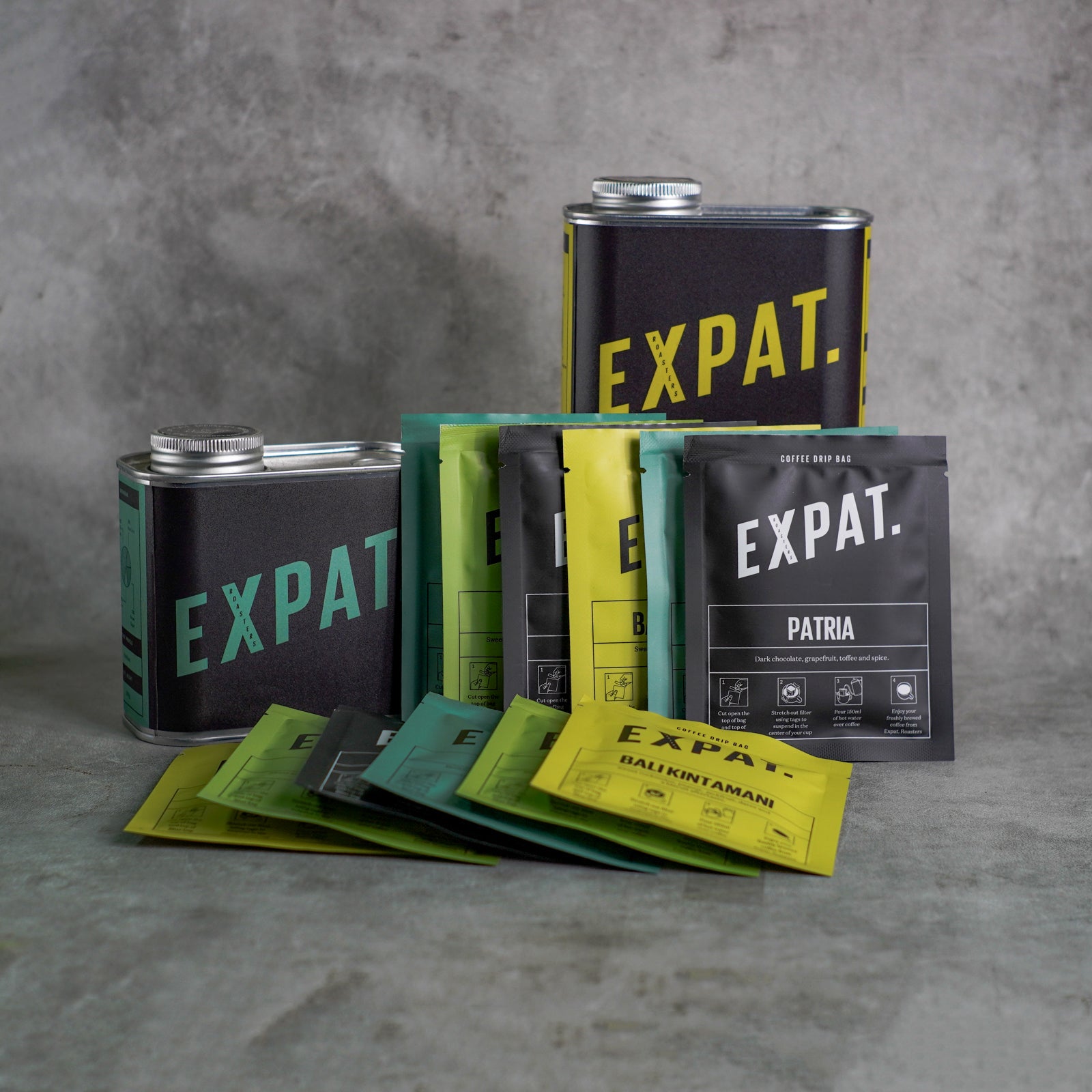 Package 4 of Expat. Roasters